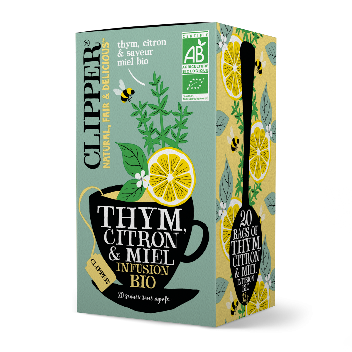 Infusion bio Thym & Citron - Clipper Teas